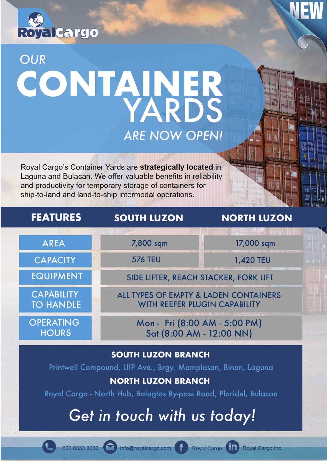 NEW: Royal Cargo's Container Yards